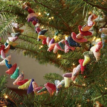 Новогодние гирлянды: дарим разные идеи и 65 фото